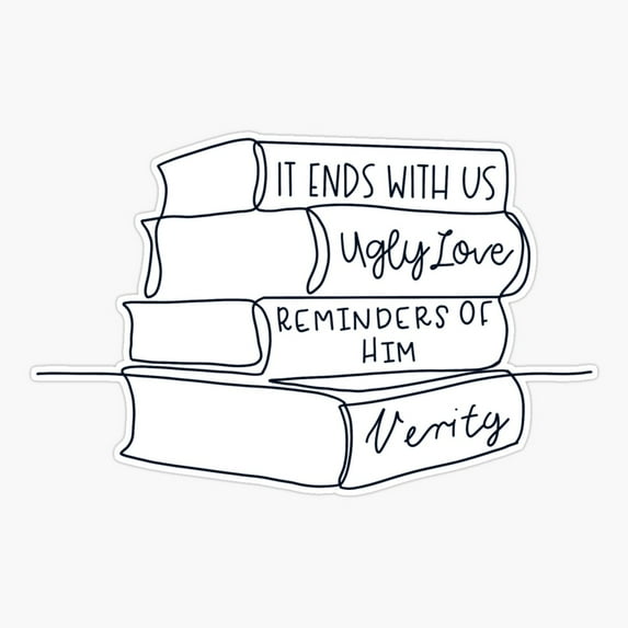 DOPASTICKER Colleen Hoover Books Sticker, Phone Sticker Water Bottle ...