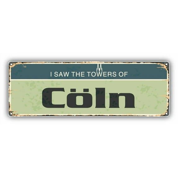DOPASTICKER Coln Retro Travel Tin Sign Car Bumper Sticker Decal ...