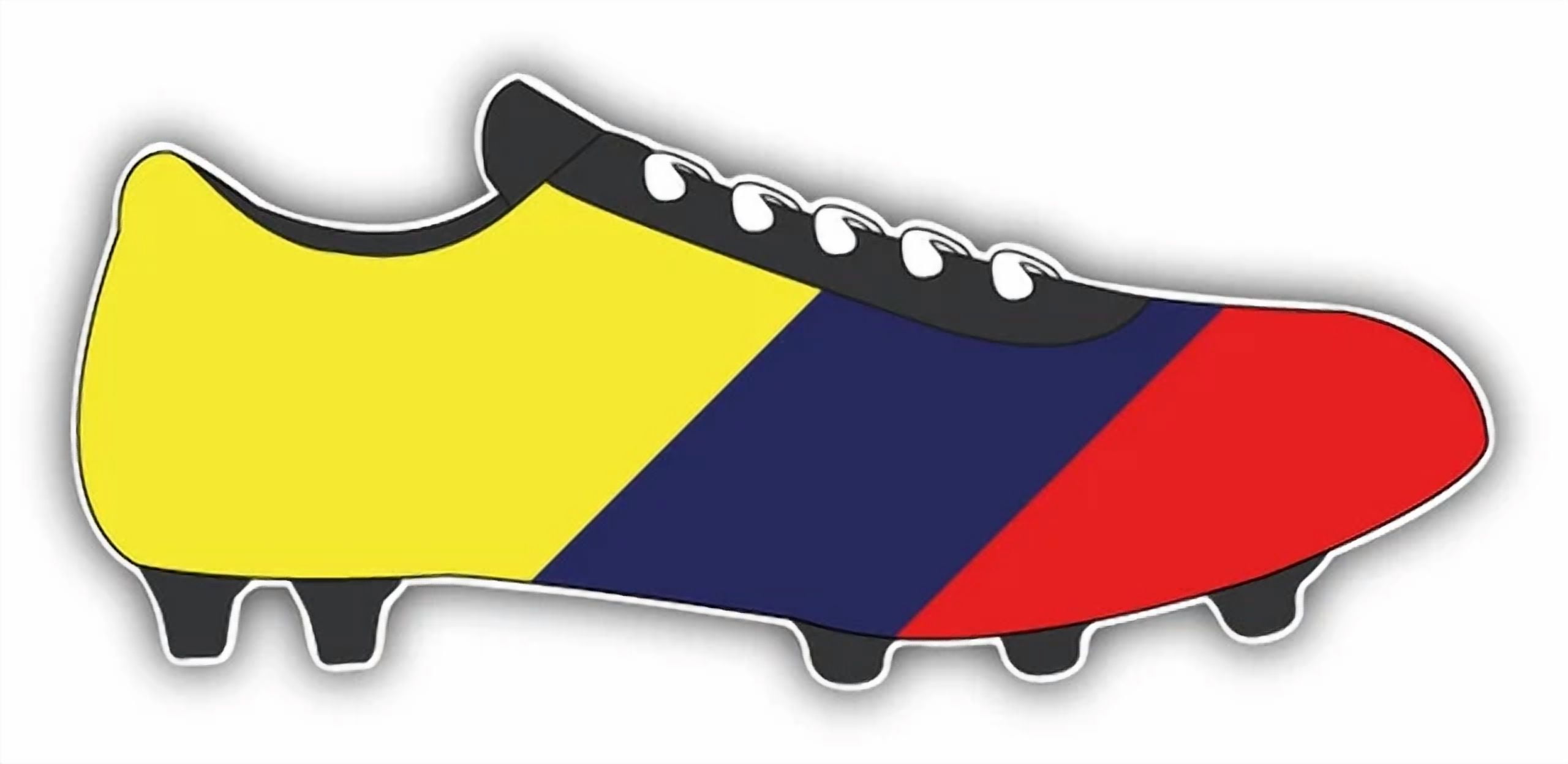 DOPASTICKER Colombia Flag Soccer Cleats Sticker Decal Phone Decal Water ...