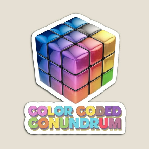DOPASTICKER Color Coded - Melting Rubik Cube - X Cube - Cubing Sticker ...