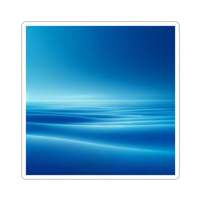 DOPASTICKER Color Field Tranquil Azure Void- Design Preview Only ...