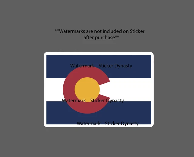 DOPASTICKER Colorado Flag Sticker State Nature Beauty Home Sticker ...