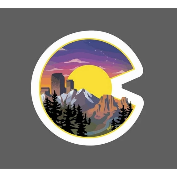 DOPASTICKER Colorado Sticker City Mountains State Travel Sticker Phone ...