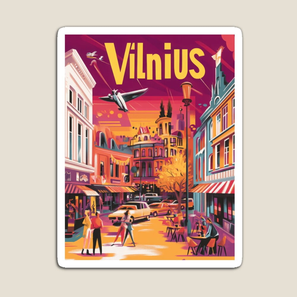 DOPASTICKER Colorful Buildings And Bustling Street Life Cre A Lively ...