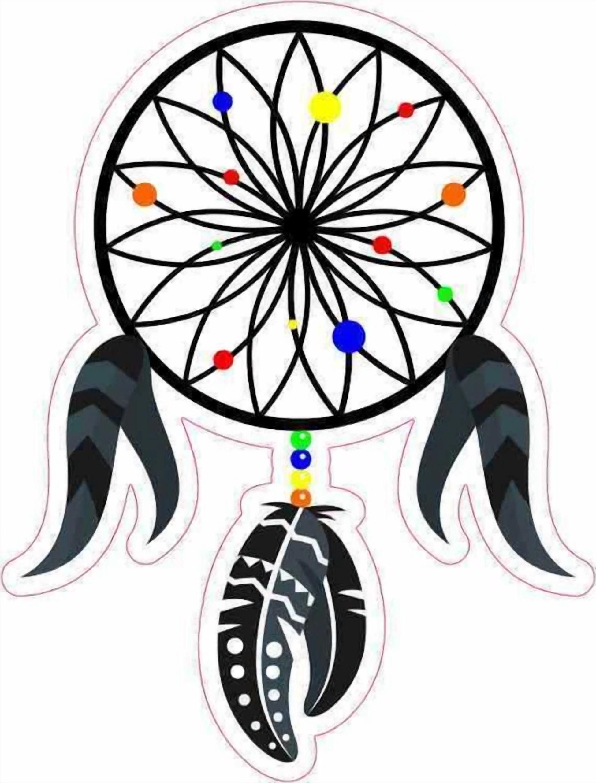 DOPASTICKER Colorful Dream Catcher Sticker Phone Sticker, Latop Sticker ...