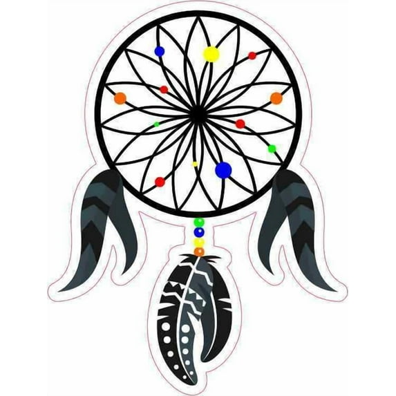 DOPASTICKER Colorful Dream Catcher Sticker Phone Sticker, Latop Sticker ...