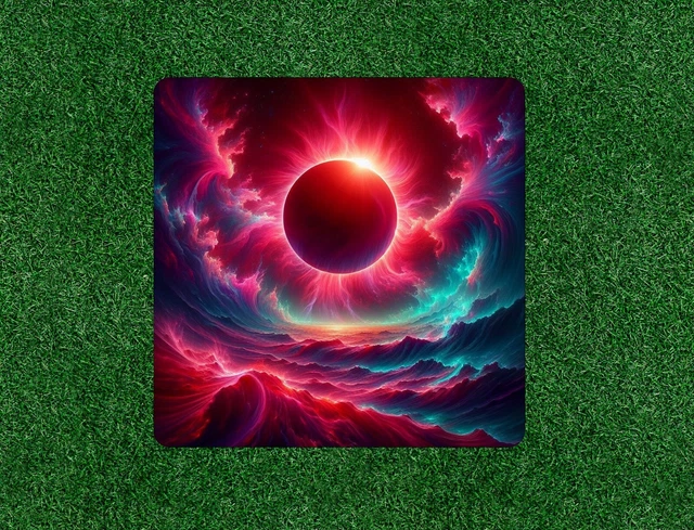 DOPASTICKER Very Colorful Eclipse Under Psychedelic Sky Sticker Decal ...