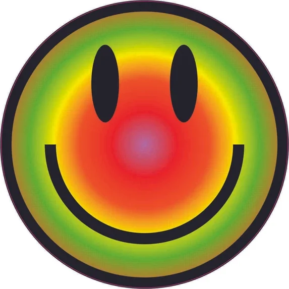 DOPASTICKER Colorful Happy Face Sticker Phone Sticker, Latop Sticker ...
