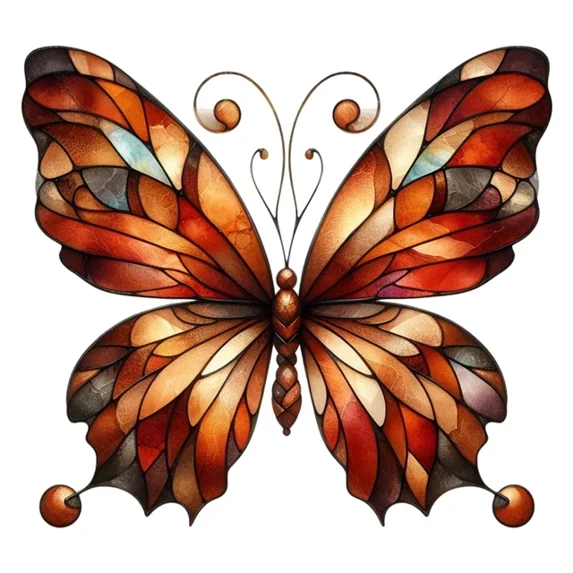 DOPASTICKER Colourful Butterfly Car Sticker Colourful Nature Motif ...