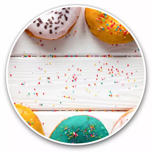 DOPASTICKER Colourful Donuts Sweets Fun Cool Gift Decorative Laptop ...
