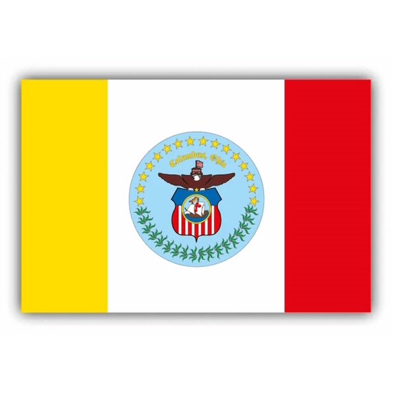 DOPASTICKER Columbus City Flag Sticker Decal Phone Decal Water Bottle ...