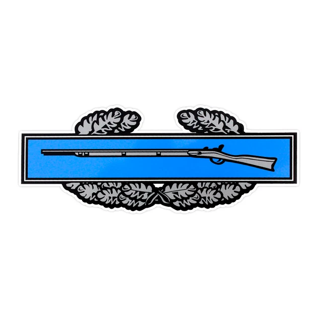 DOPASTICKER Combat Infantry Badge Small Clear Sticker Military Soldier ...