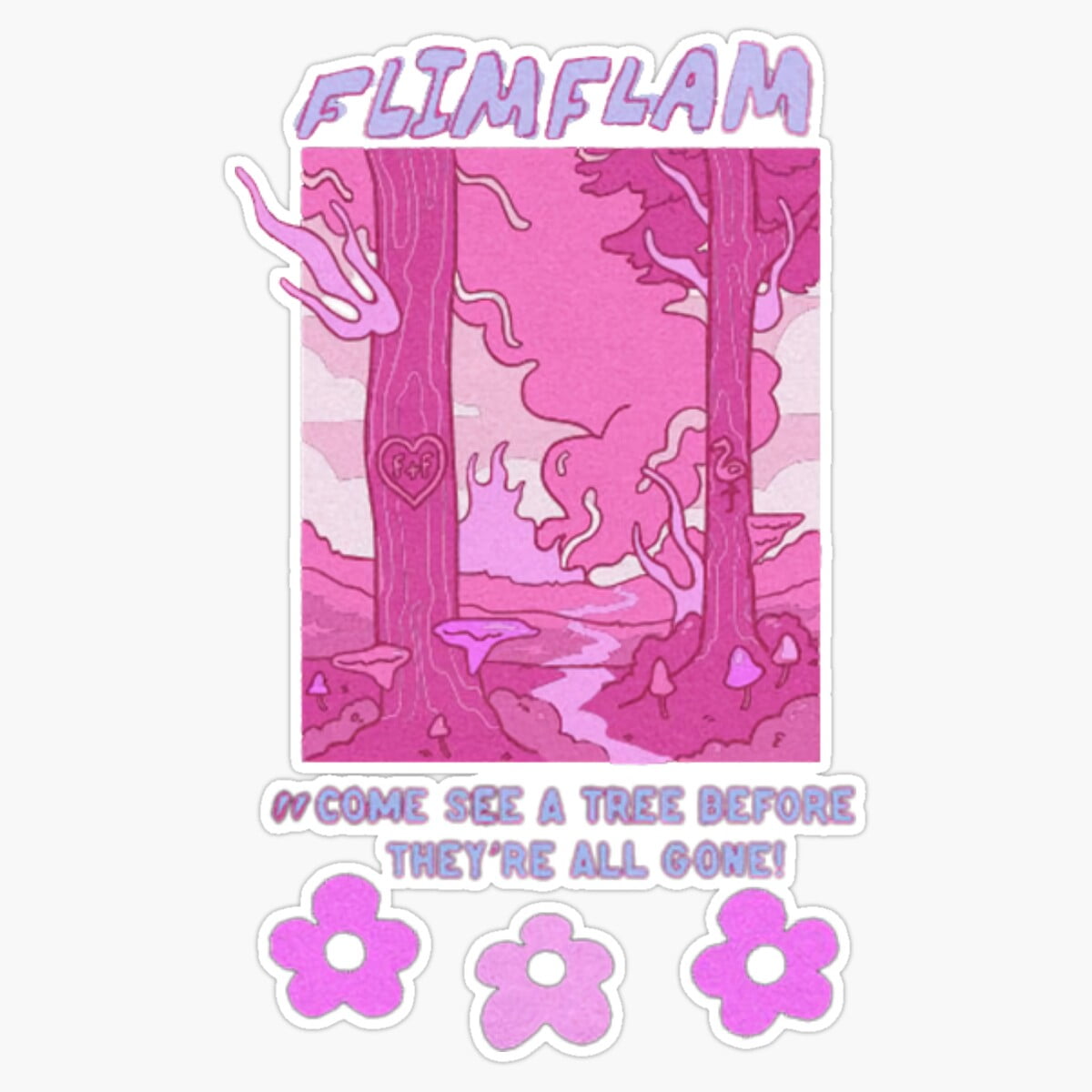 DOPASTICKER Come See A Tree Flim Flam Sticker, Phone Sticker Car ...
