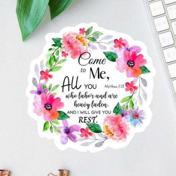 DOPASTICKER Come To Me Sticker, Affirmation Stickers, Clear Laptop ...