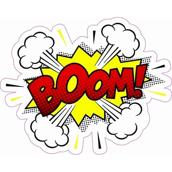 DOPASTICKER Comic Boom Explosion Sticker Pop Art Sticker Phone Sticker ...