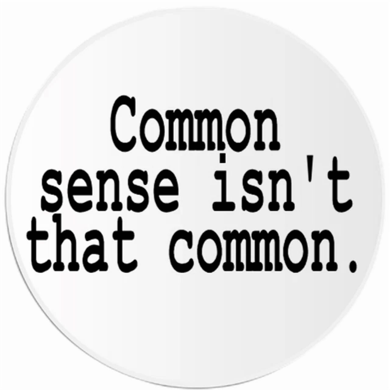 DOPASTICKER Common Sense Isn'T That Common Sticker, Quote Phone Decal ...