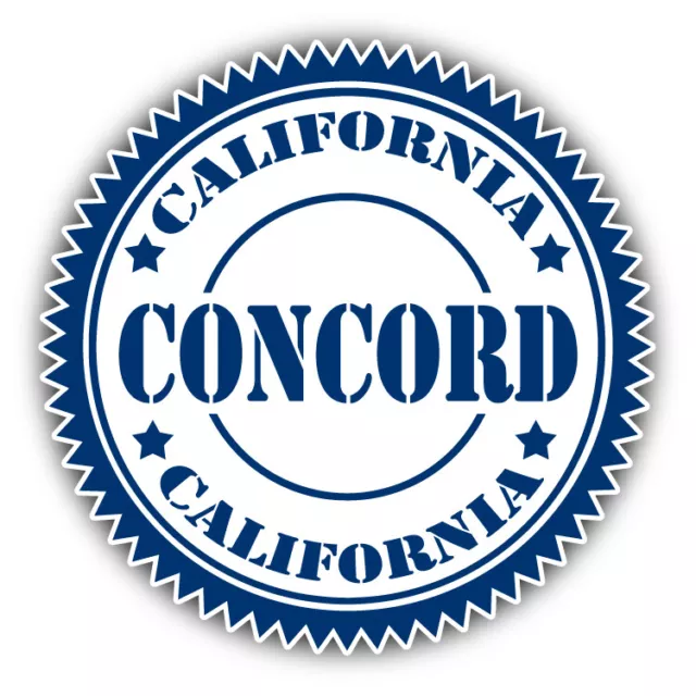DOPASTICKER Concord City California Usa Travel Sticker Decal Phone ...