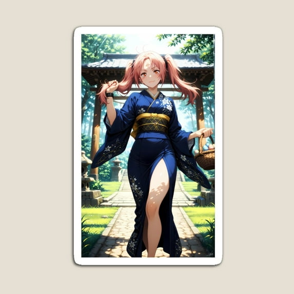 DOPASTICKER Confident Female Sukuna In Elegant Kimono Decorative Laptop ...