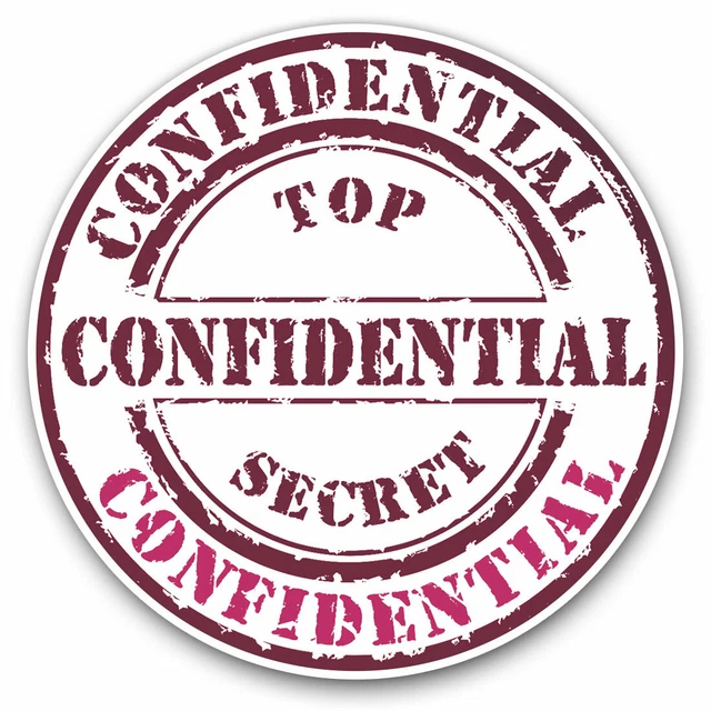 DOPASTICKER Confidential Top Secret Girls Cool Gift Decorative Laptop ...