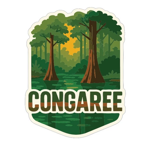DOPASTICKER Congaree National Park Decal Sticker - Us National Parks ...