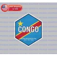 DOPASTICKER Congo Country Souvenir Sticker Travel Luggage Sticker Phone ...