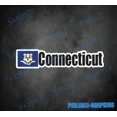DOPASTICKER Connecticut Usa State Flag Seal Sticker Phone Sticker ...