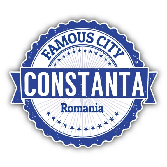 DOPASTICKER Constanta City Romania Grunge Travel Sticker Decal Phone ...