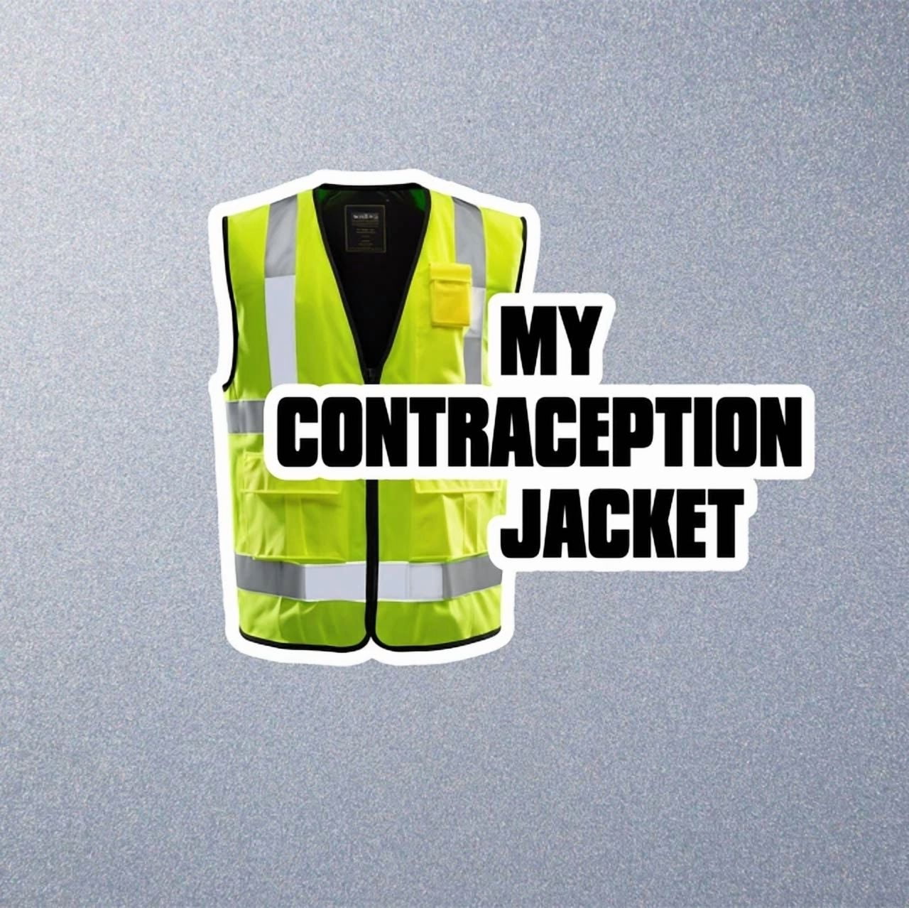 DOPASTICKER Contraception Hi Viz Jacket Car Sticker Toolbox, Water ...