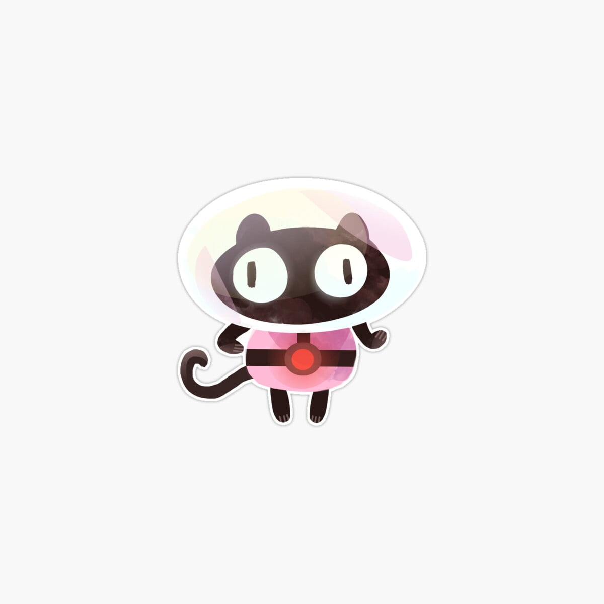 DOPASTICKER Cookie Cat! Sticker, Phone Sticker Water Bottle Sticker Car ...