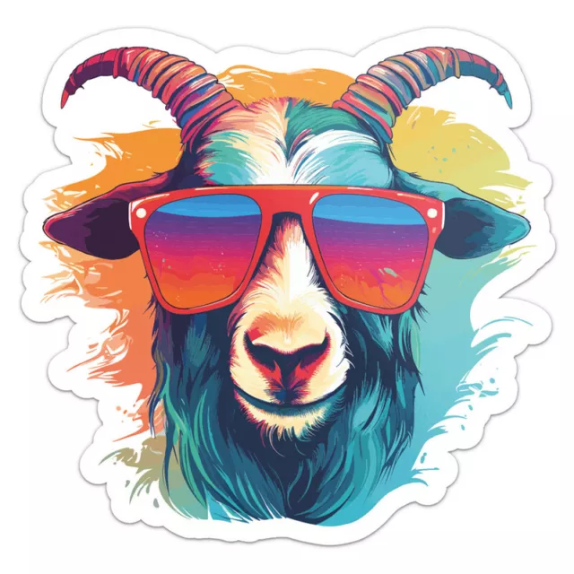 DOPASTICKER Cool Goat Sticker Decal Phone Decal Water Bottle Stickers ...