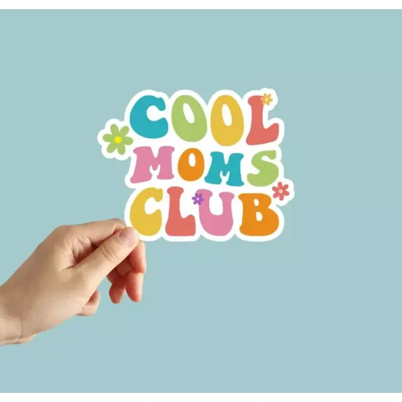 DOPASTICKER Cool Moms Club Sticker Mom Sticker Phone Decal Water Bottle ...
