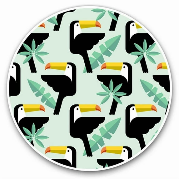 DOPASTICKER Cool Toucan Pattern Animals Cool Gift Decorative Laptop ...