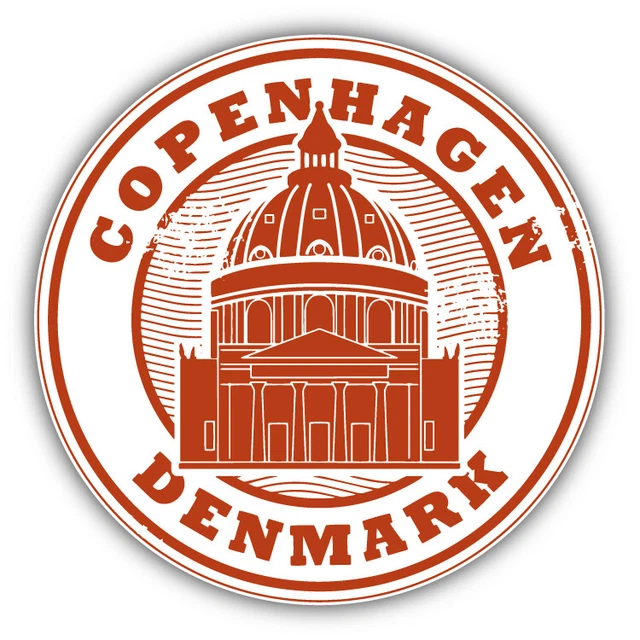 DOPASTICKER Copenhagen City Denmark Sticker Decal Phone Decal Water ...