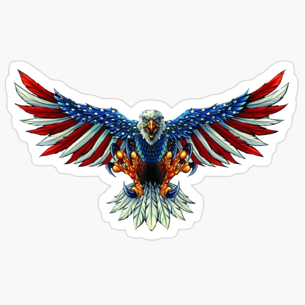 DOPASTICKER Copy Of American Eagle Dress In A American Flag Black ...