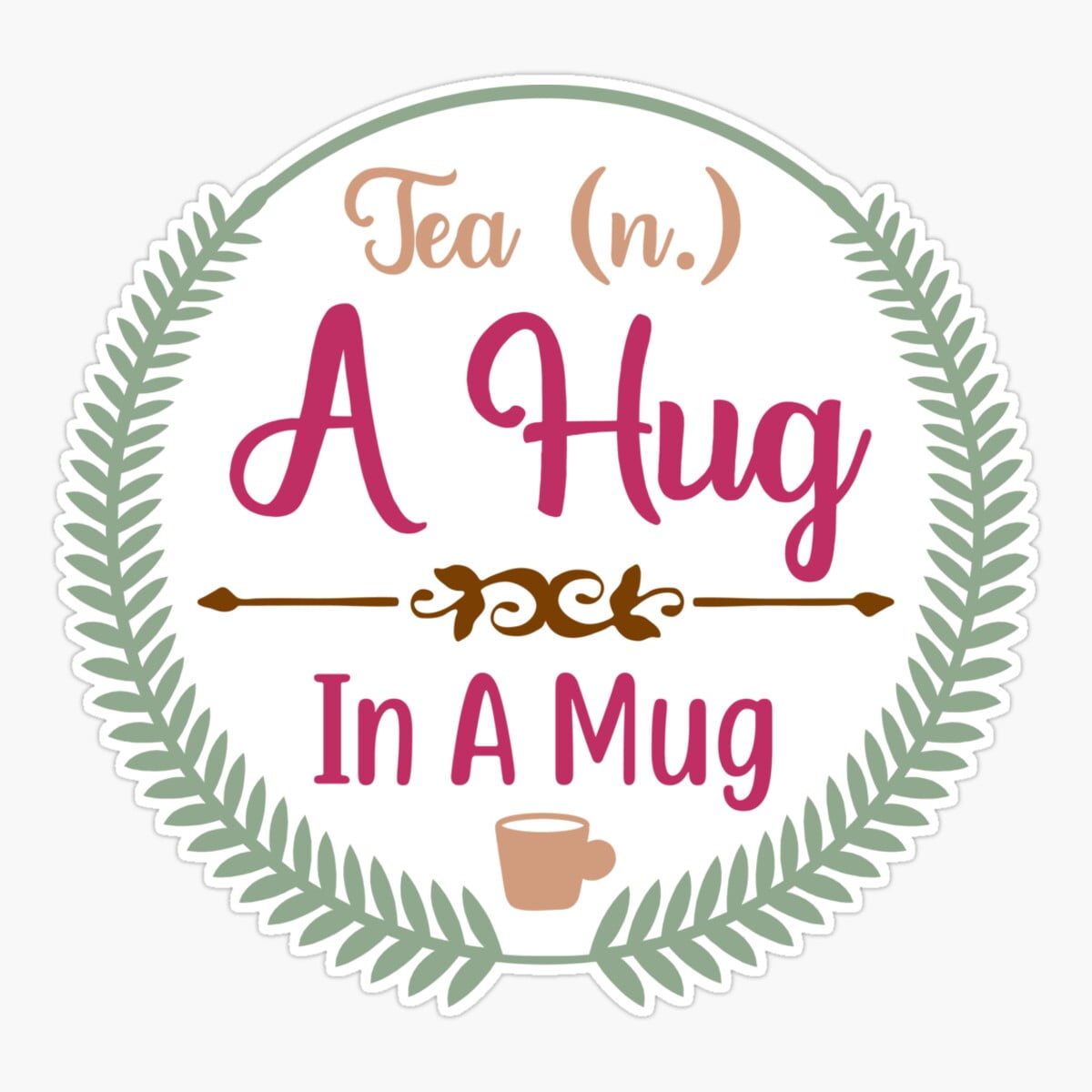 DOPASTICKER Copy Of A Hug In A Mug! Sticker, Phone Sticker Car Stickers ...