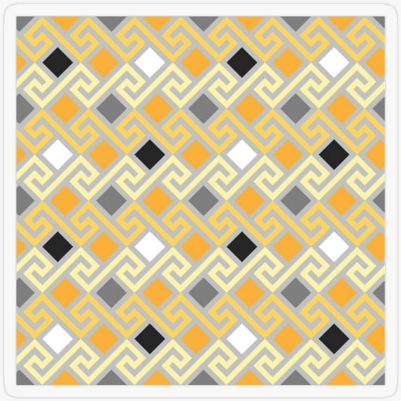 DOPASTICKER Copy Of Gold Greck Seamless Pattern - Perfect Birthday Gift ...