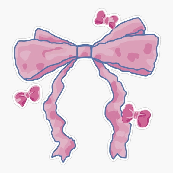 DOPASTICKER Coquette Bow Cute Pink Y2K Stickers Sticker, Phone Sticker ...