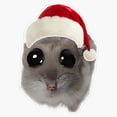 DOPASTICKER Coquette Sad Hamster Jolly Man Noel Sticker, Phone Sticker ...
