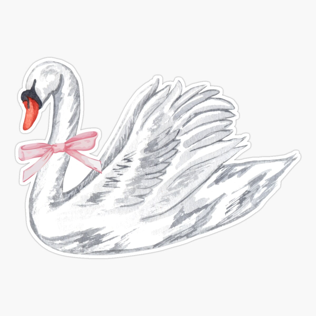 DOPASTICKER Coquette Swan Sticker, Phone Sticker Water Bottle Sticker ...