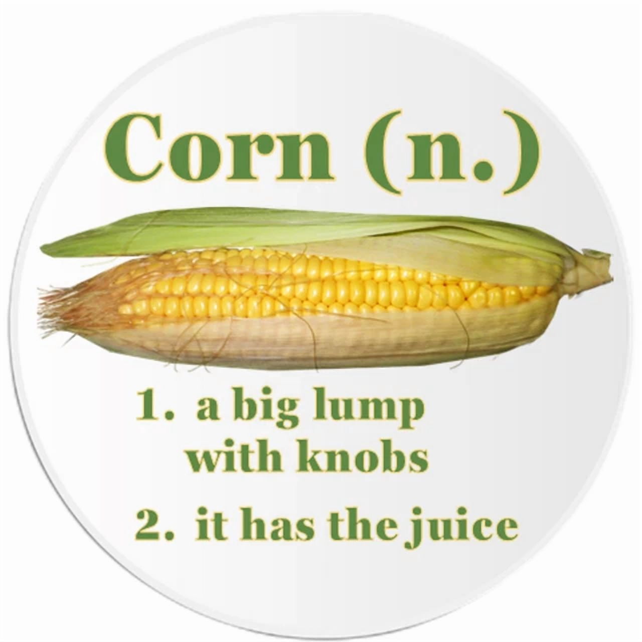 DOPASTICKER Corn Definition Big Lump Knobs It Has Juice Sticker Phone ...