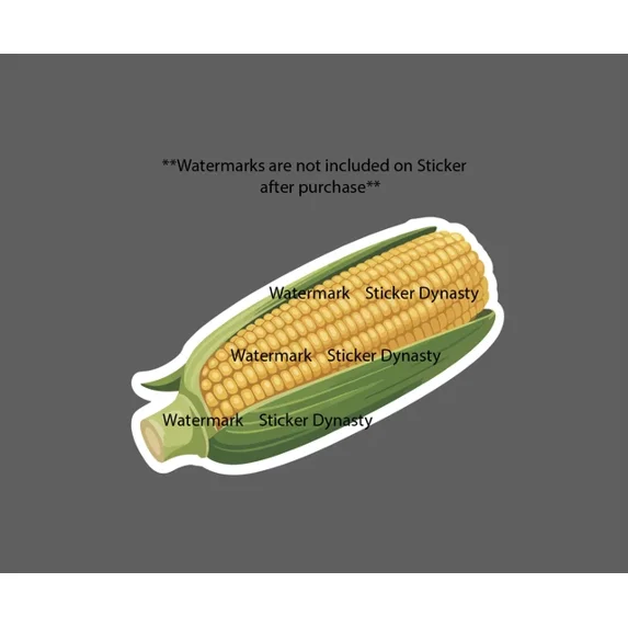 DOPASTICKER Corn On The Cob Sticker Farm Food Midwest Farmer Gift Home ...