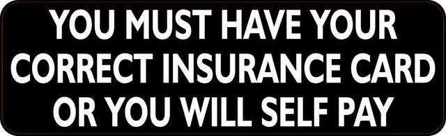 DOPASTICKER Correct Insurance Card Sticker Business Sticker Phone ...