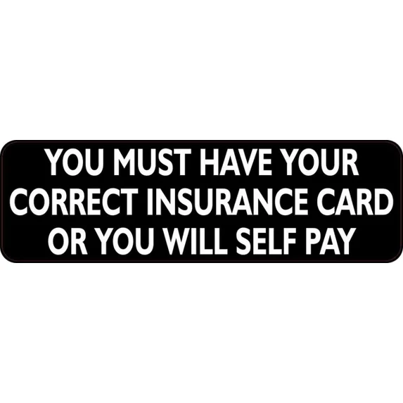 DOPASTICKER Correct Insurance Card Sticker Business Sticker Phone ...
