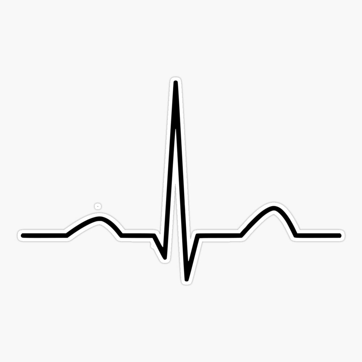 DOPASTICKER Correct Qrs Complex, Ekg,Ecg Sticker, Phone Sticker Car ...