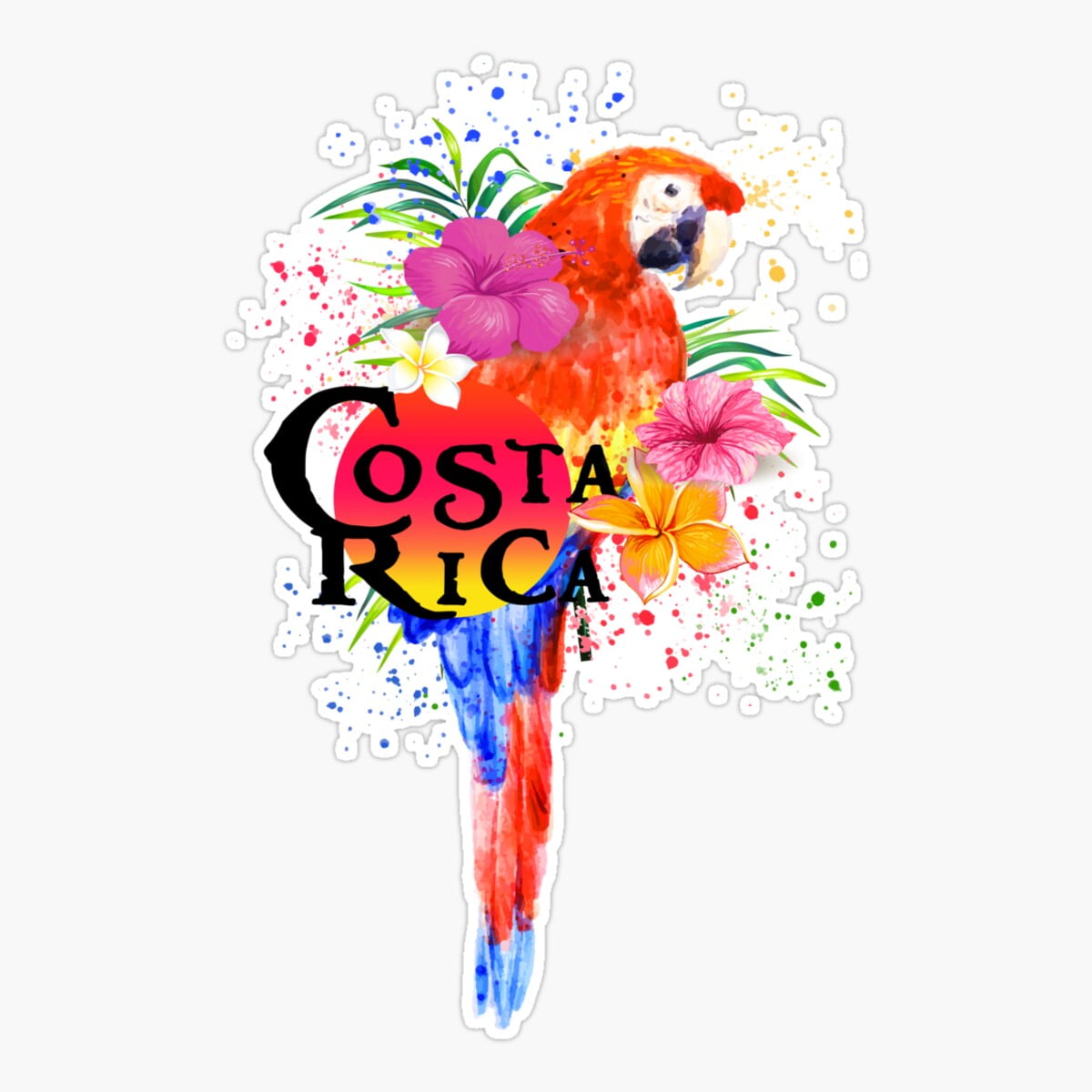 DOPASTICKER Costa Rica Central America Vacation Ocean Sticker, Phone ...