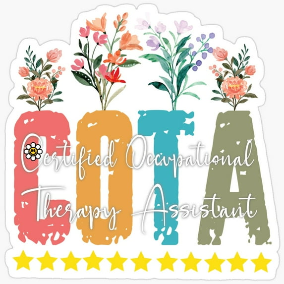 DOPASTICKER Cota Certified Occupational Therapy Assistant Appreciation ...