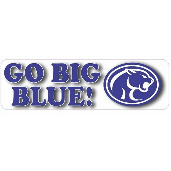 DOPASTICKER Cougar Go Big Blue Sticker School Mascot Car Sports Sticker ...