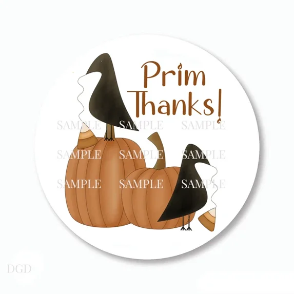 DOPASTICKER Country Crows Primitive Thanks Scrapbook Stickers Phone ...