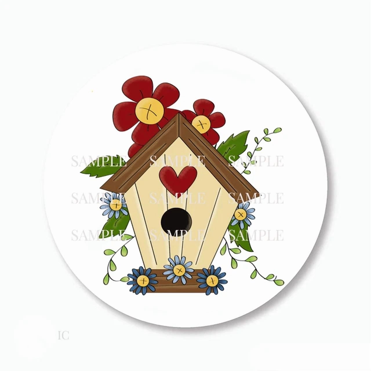 DOPASTICKER Country Prim Birdhouse Scrapbook Stickers Phone Decal Water ...