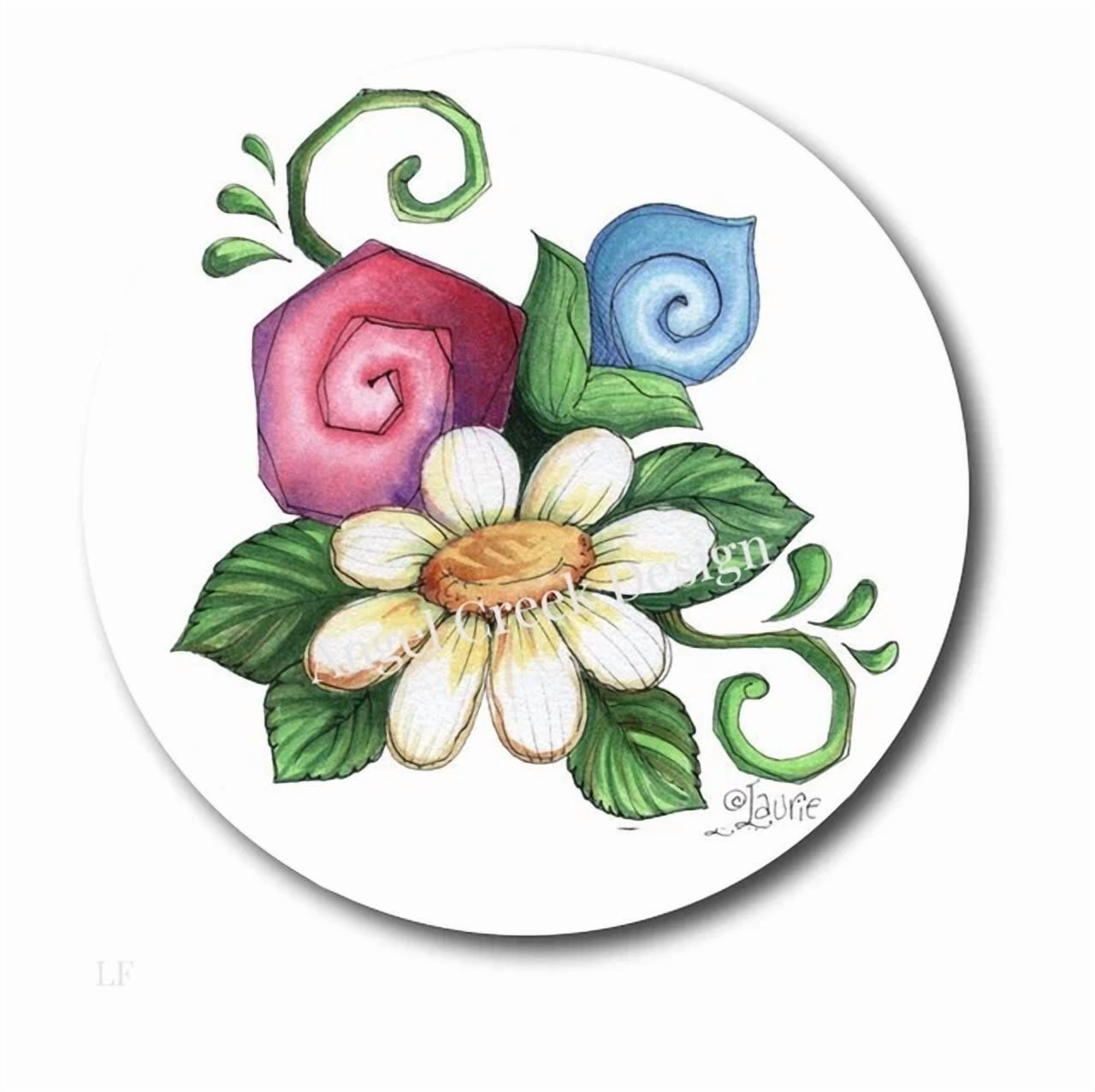 DOPASTICKER Country Prim Flower Stickers Phone Water Bottle Stickers ...